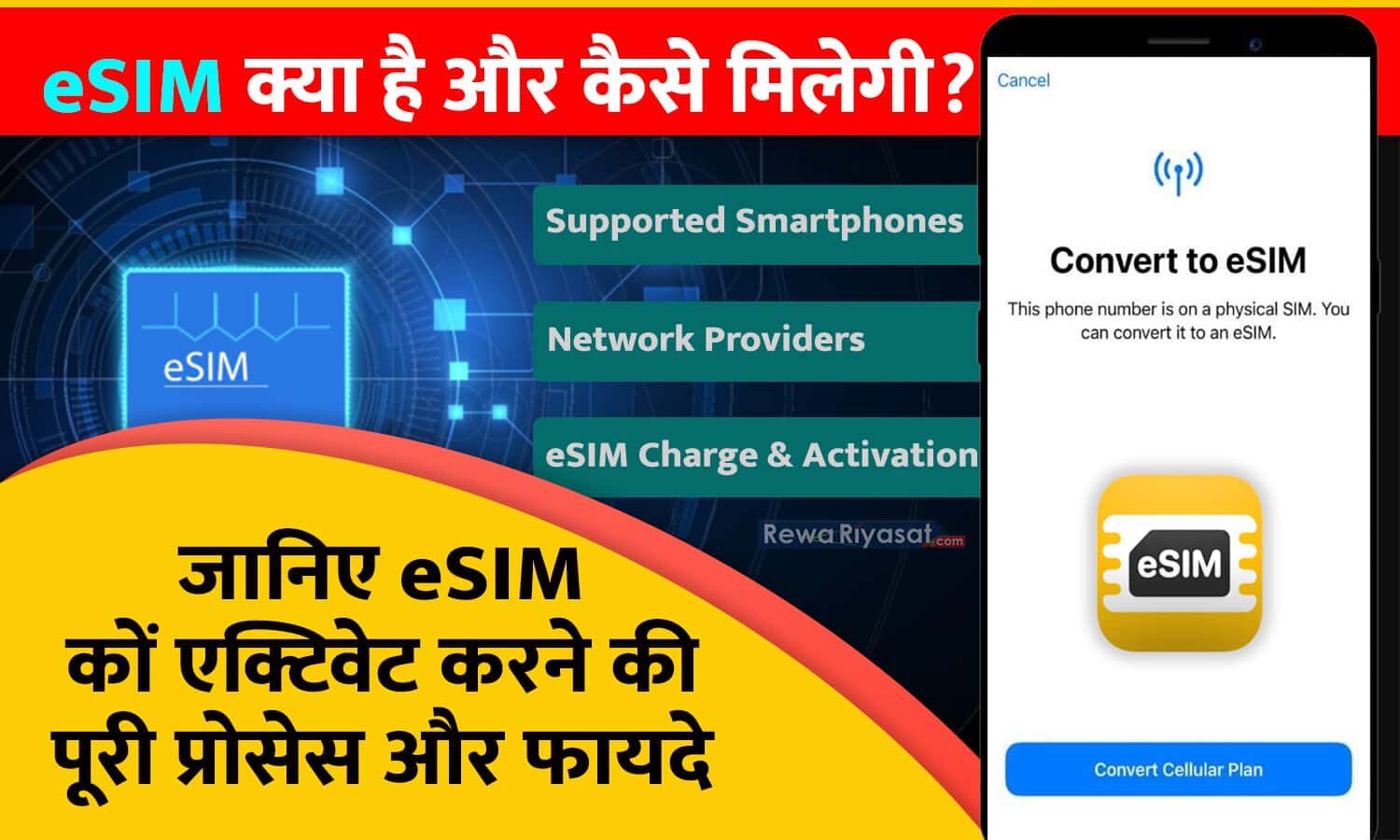 eSIM: ई-सिम क्या है, कैसे काम करता है और कैसे मिलेगी? जानिए Smartphone और iPhone में एक्टिवेट ...