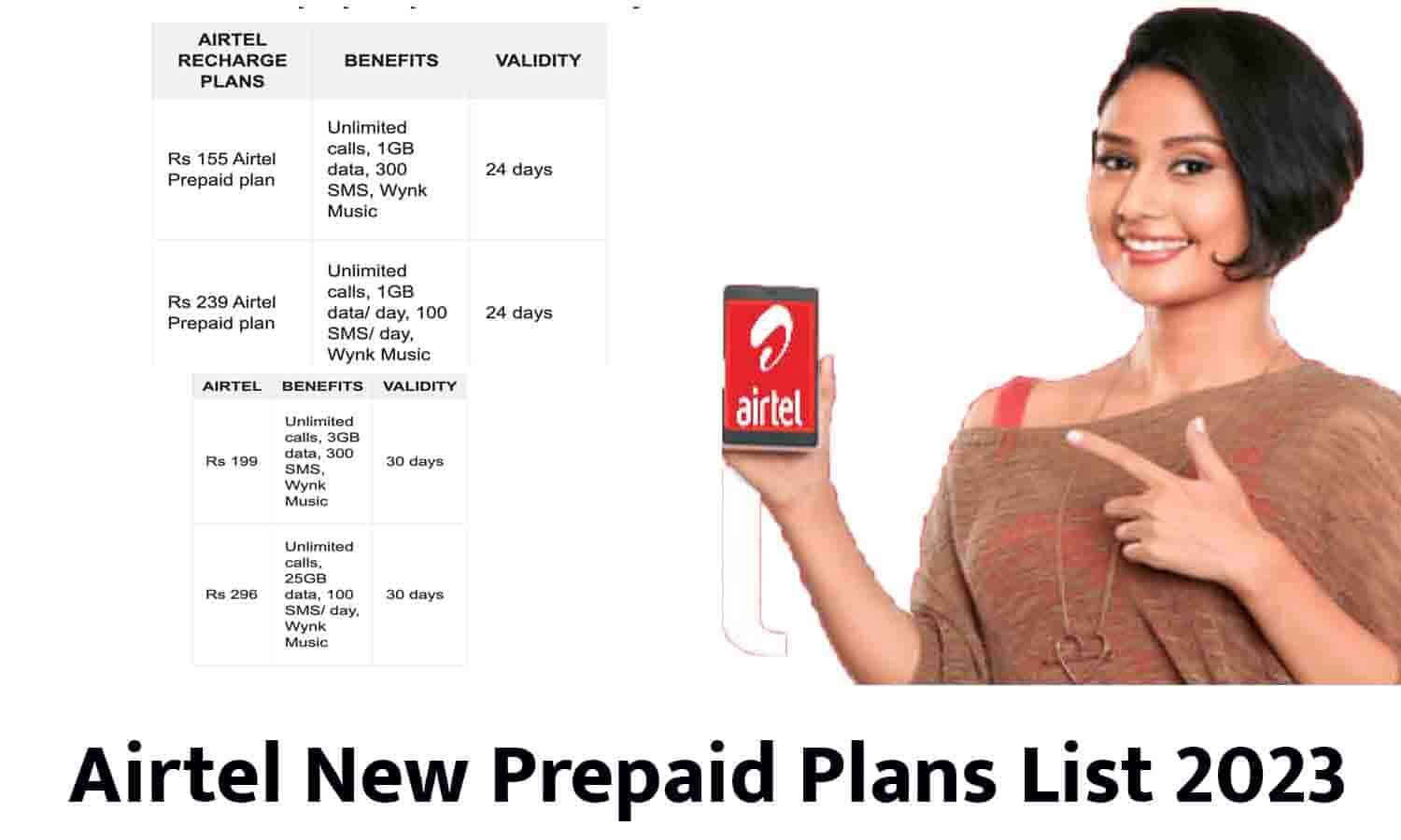 Airtel New Prepaid Plans List 2023: एयरटेल ग्राहकों के लिए गुड न्यूज़ ...