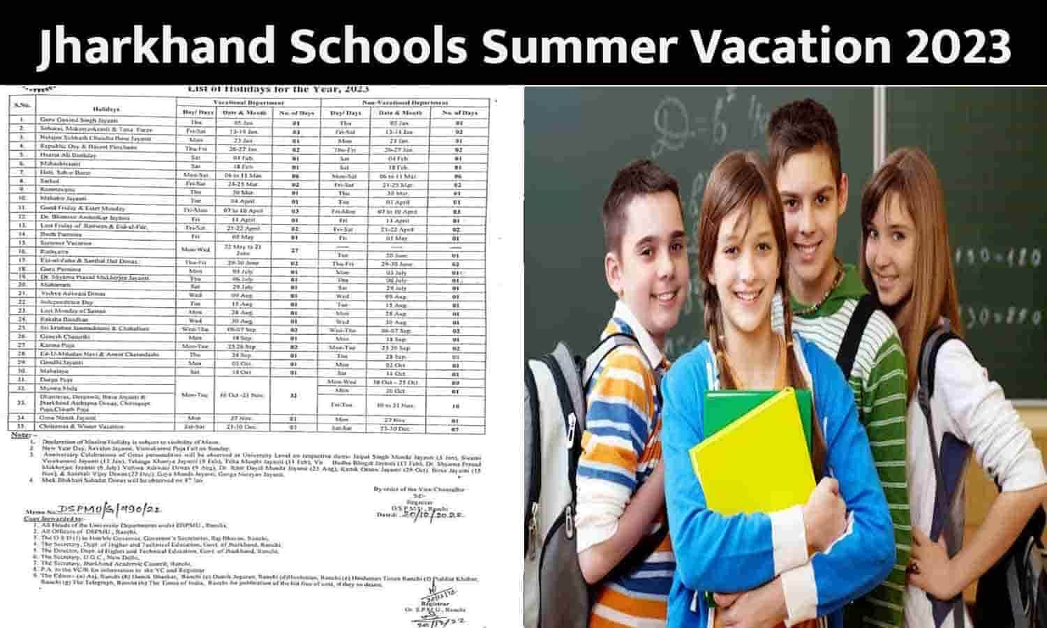 Jharkhand Schools Summer Vacation 2023 Date: झारखंड में समर वेकेशन शुरू ...