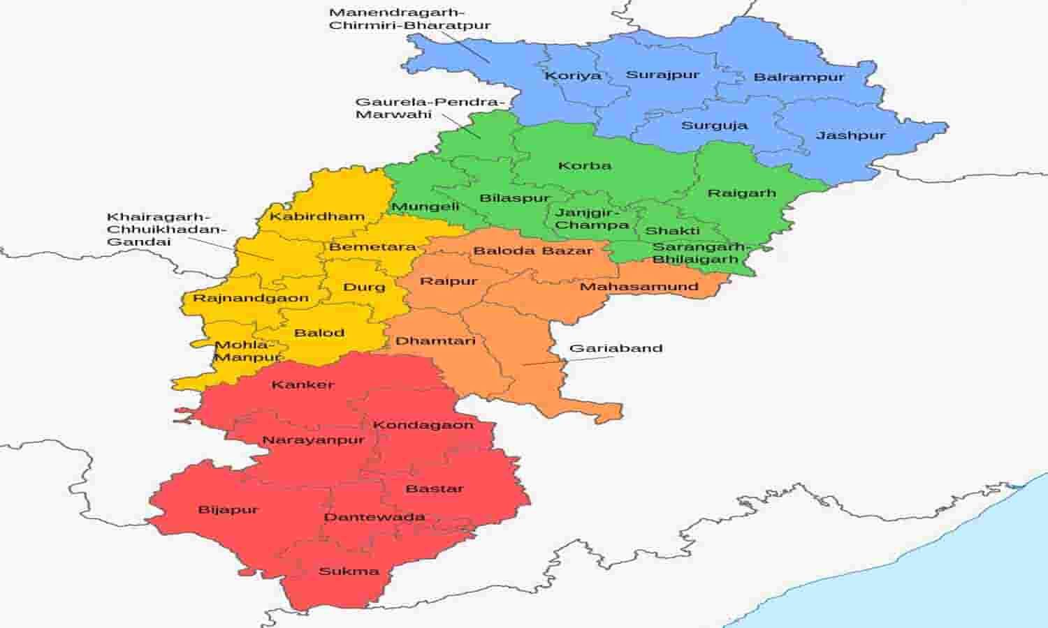 छत्तीसगढ़ के 36 जिलों के नाम क्या है? | What are the names of the 36 ...