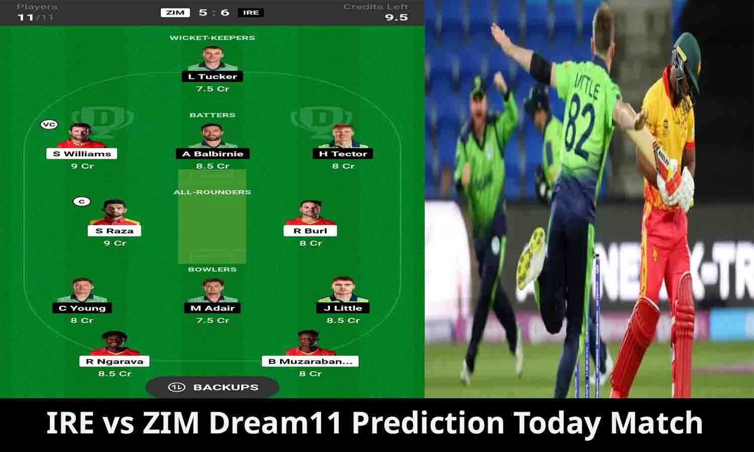 IRE vs ZIM Dream11 Prediction Today Match In Hindi: मालामाल बनने के लिए इन खिलाड़ियों को करे ...