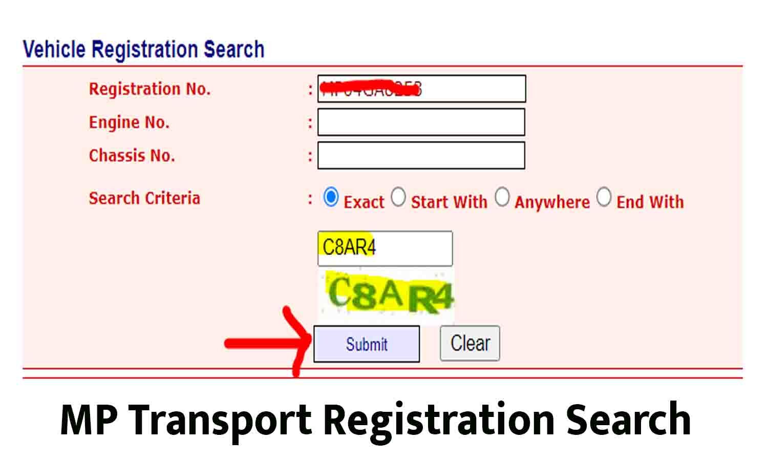 MP Transport Registration Search: MP Transport Registration Search से ...