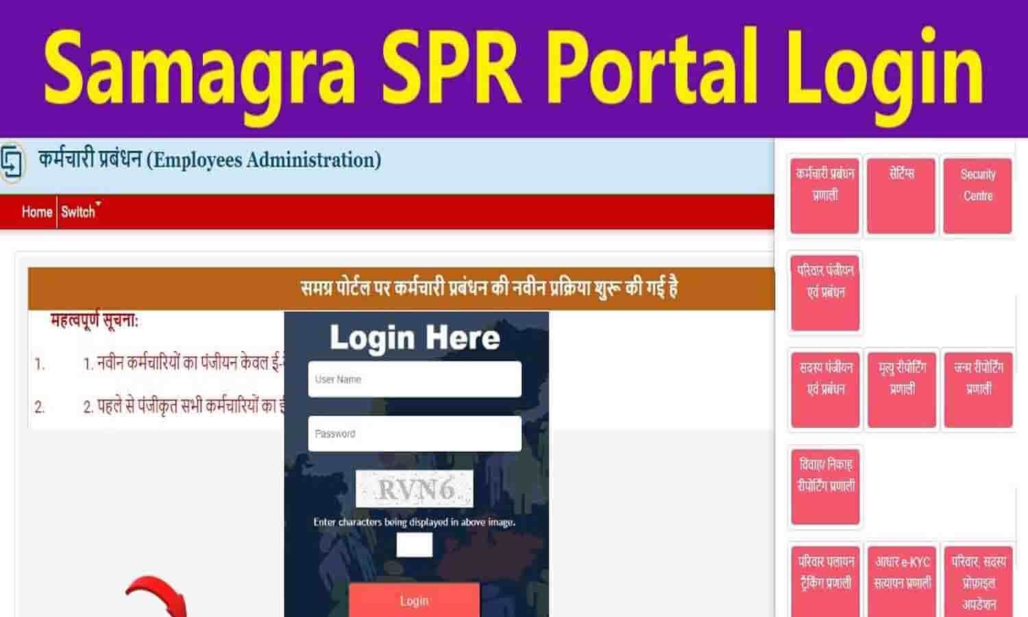 SPR Login Portal: SPR लॉगिन कैसे करें पूरी जानकारी 2025? | SPR Login ...