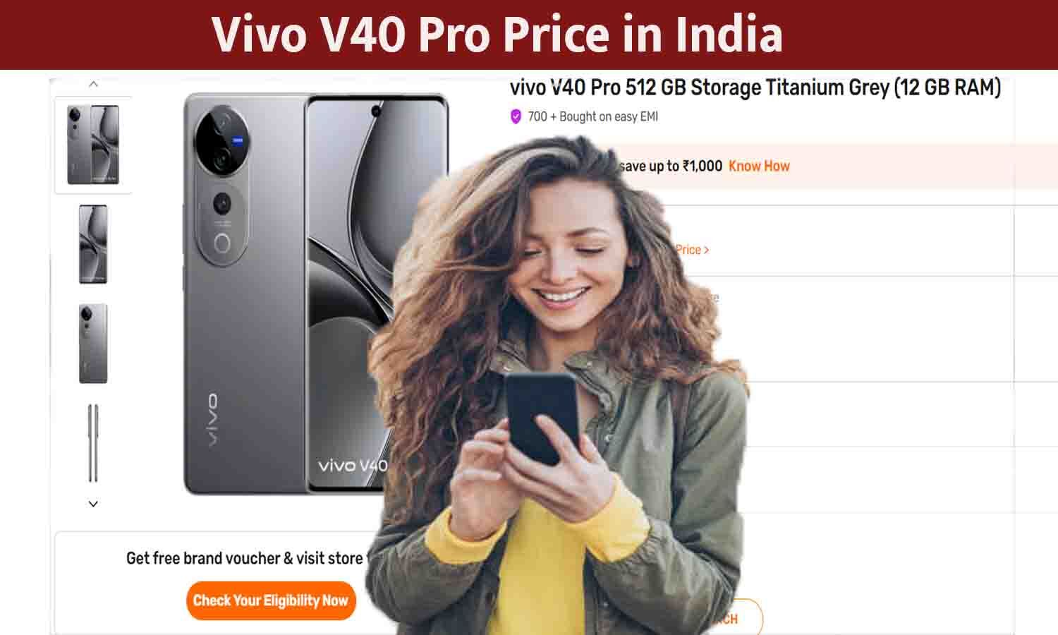 Vivo V40 Pro 5G कीमत और फीचर्स 2025 | Vivo V40 Pro Price in India | Vivo V40 Pro 5G Price in ...