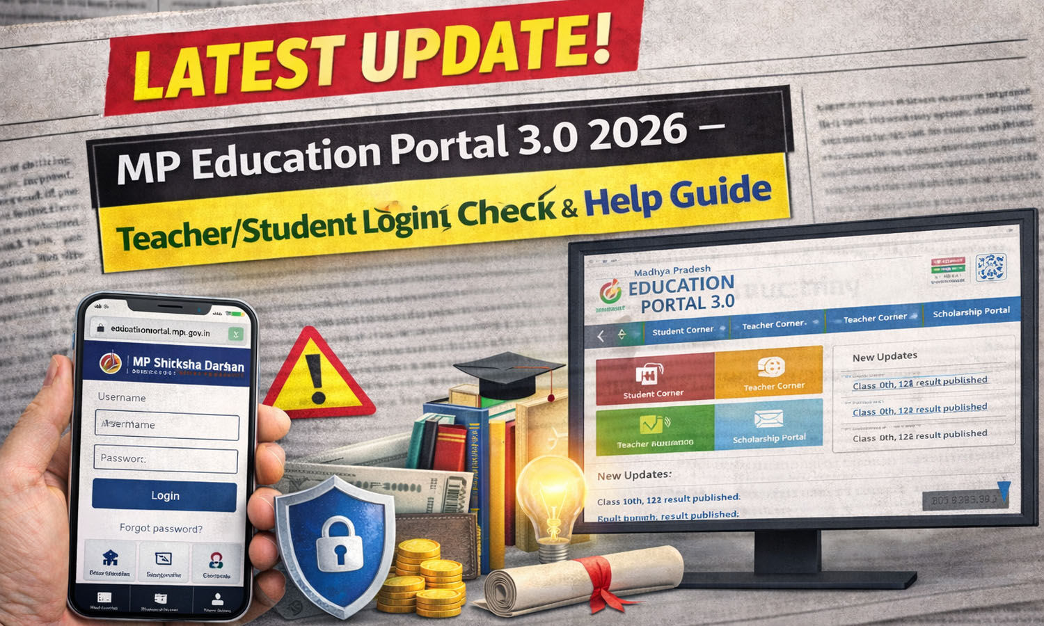 MP Education Portal 3.0 2026 — Teacher/Student Login, Status Check & Help Guide | MP Education ...