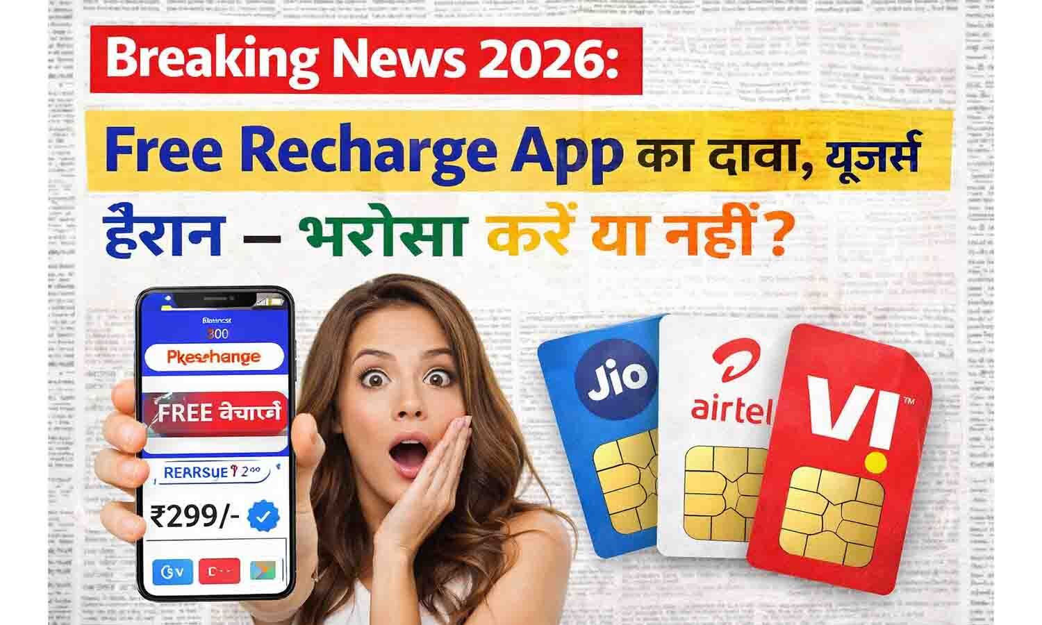 Breaking News 2026: Free Recharge App का दावा, यूजर्स हैरान – भरोसा ...